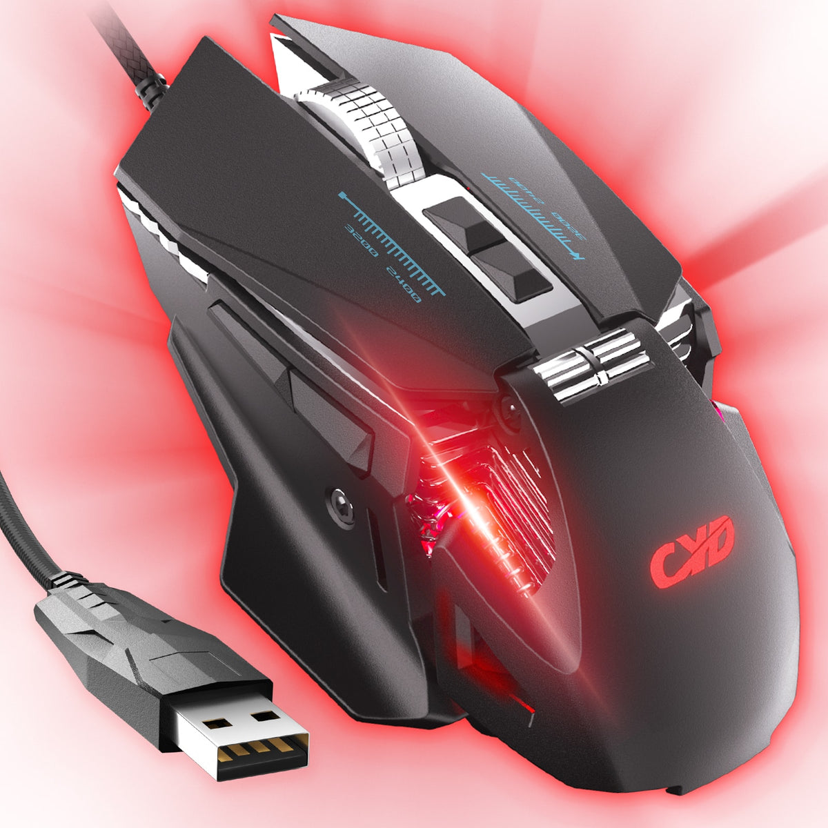 CYD C300 DPI 7200 RGB Gaming Mouse Driver Download – cydcharger